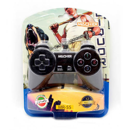 فروشگاه کالابرد. دسته بازی تکی مشکی مچر مدل MR-55 PC