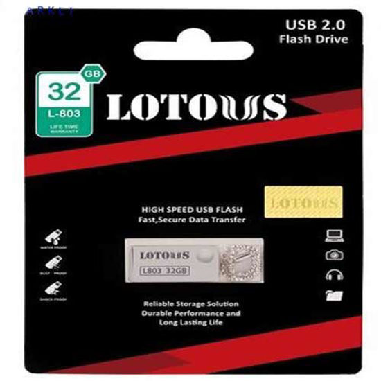 فروشگاه کالابرد. فلش مموری لوتوس مدل USB 2.0 L-803 ظرفیت 32GB نقره ای