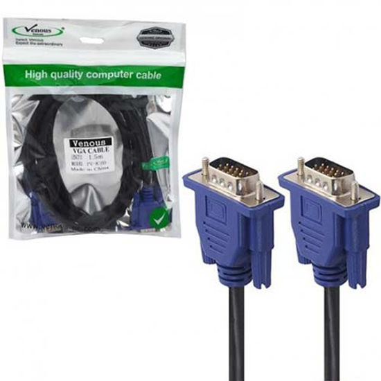 فروشگاه کالابرد. مشخصات کابل VGA ونوس مدل PV-K100 طول 1.5 متر