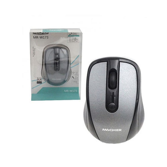 فروشگاه کالابرد. موس بی سیم Macher مدل MR-W173 رنگ خاکستری