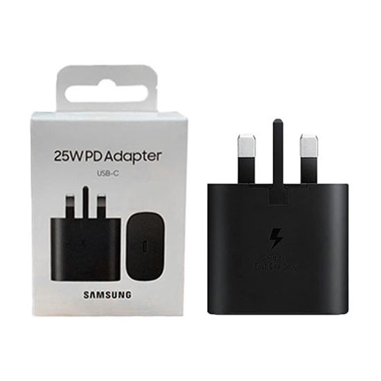 فروشگاه کالابرد. شارژر دیواری 25 وات سامسونگ مدل EP-TA800 مشکی